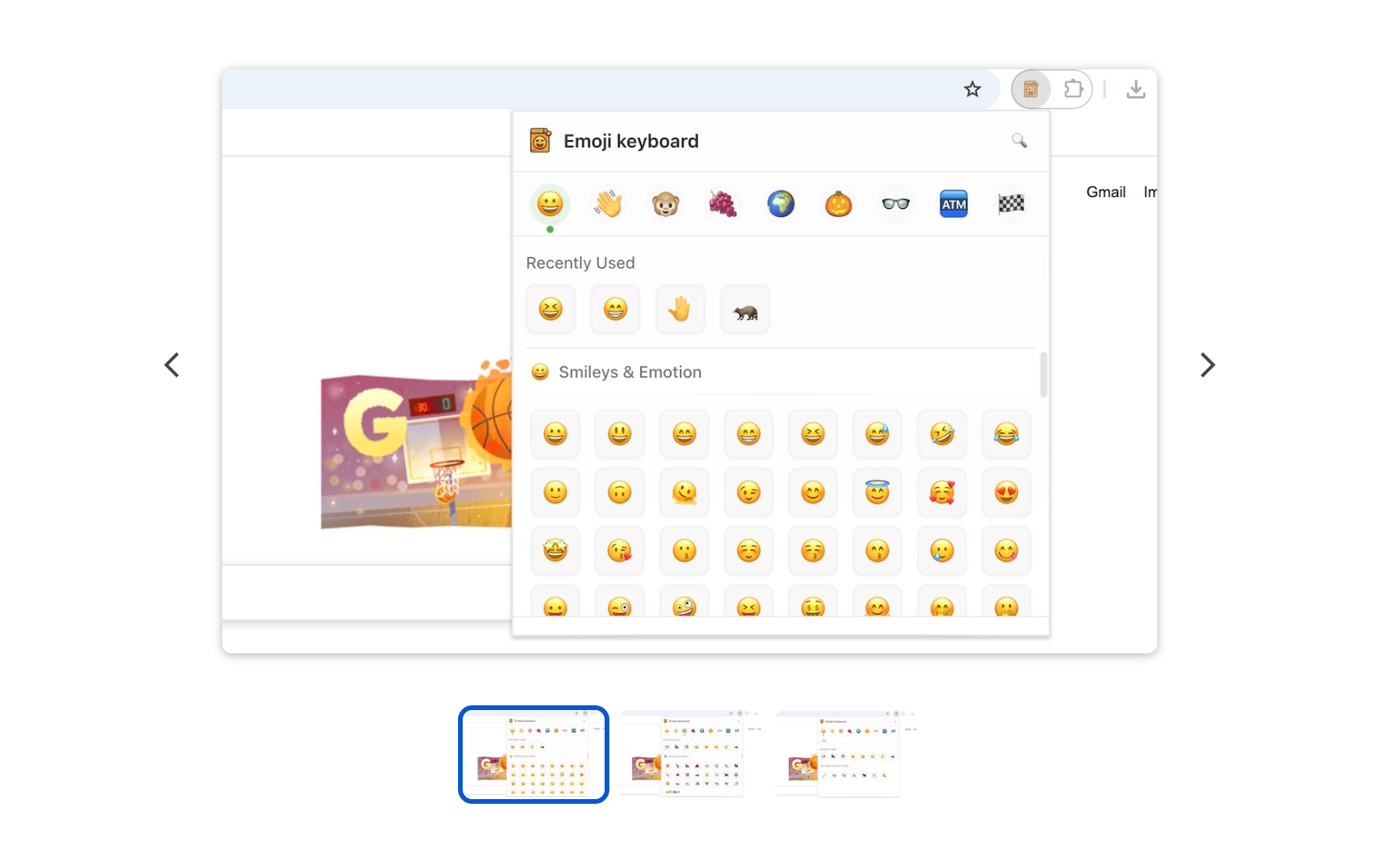 Emoji Keyboard Chrome Extension - Fast Emoji Access